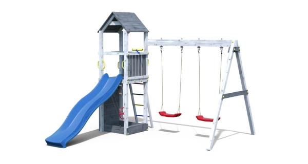 Detské ihrisko Marimex Play 006 - sivobiele | Marimex.sk